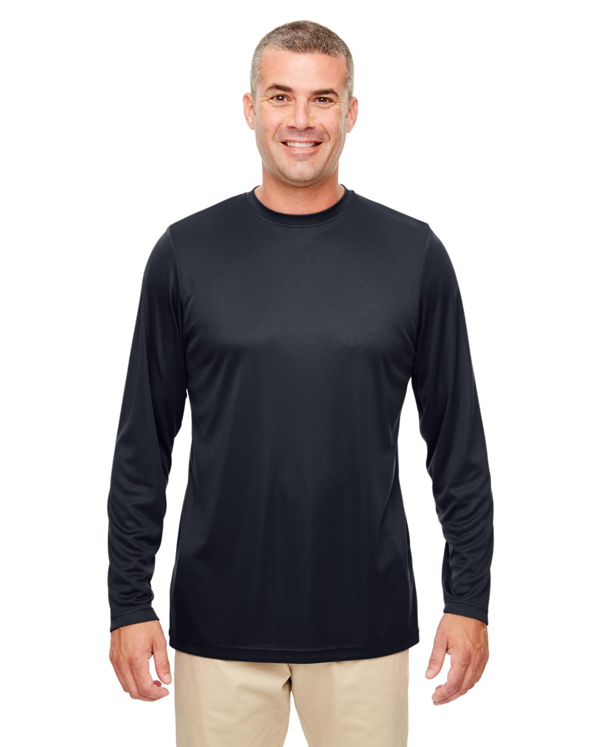 UltraClub Men's Cool & Dry Performance Long-Sleeve Top - 8622 UltraClub Men's Cool & Dry Performance Long-Sleeve Top - 8622